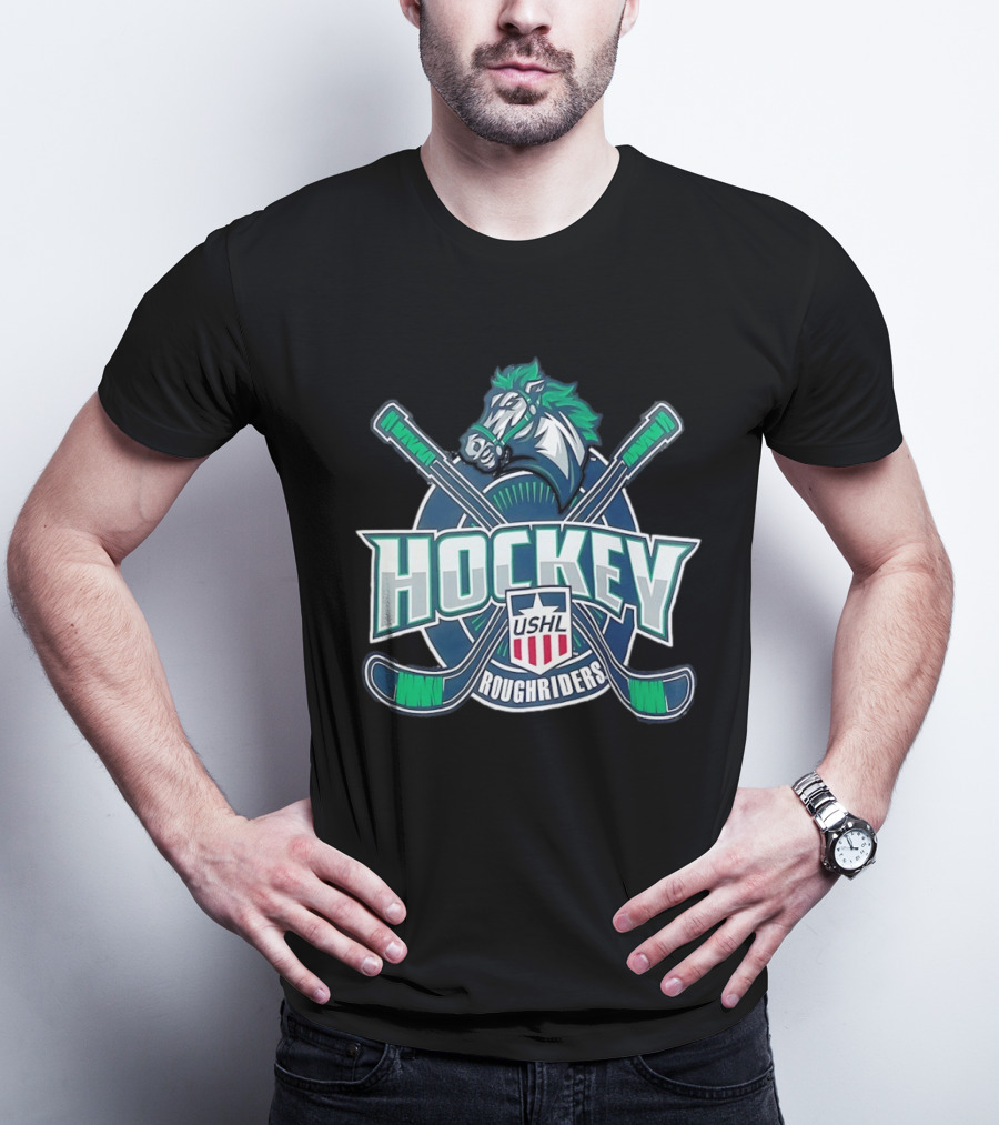 USHL Cedar Rapids RoughRiders Hockey Team T-Shirt