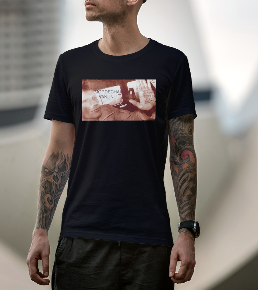 Mordechai Vanunu Kidnapped Rome 1986 Protest Message T-Shirt
