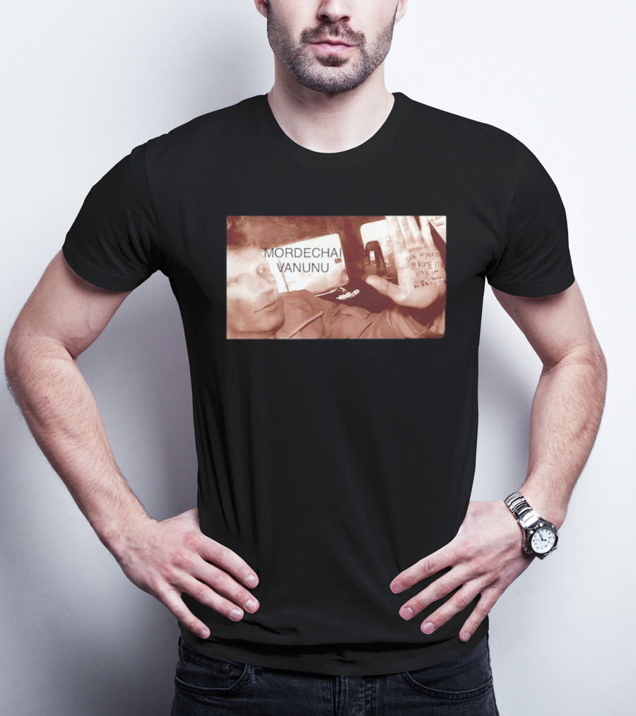 Mordechai Vanunu Kidnapped Rome 1986 Protest Message T-Shirt