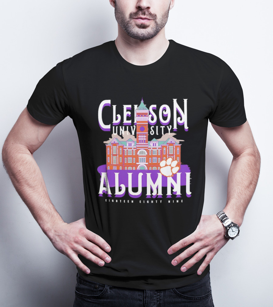 Clemson University Alumni Eighteen Eighty Nine Campus Tigers T-Shirt
