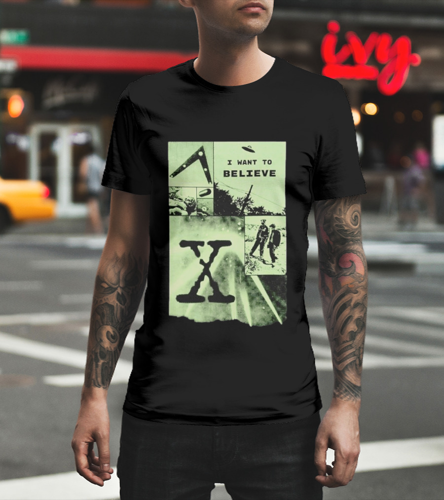Paranormal I Want To Believe UFO X Files Aliens And Mysteries T-Shirt