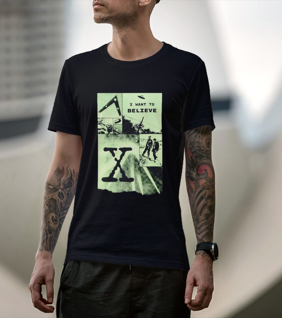 Paranormal I Want To Believe UFO X Files Aliens And Mysteries T-Shirt