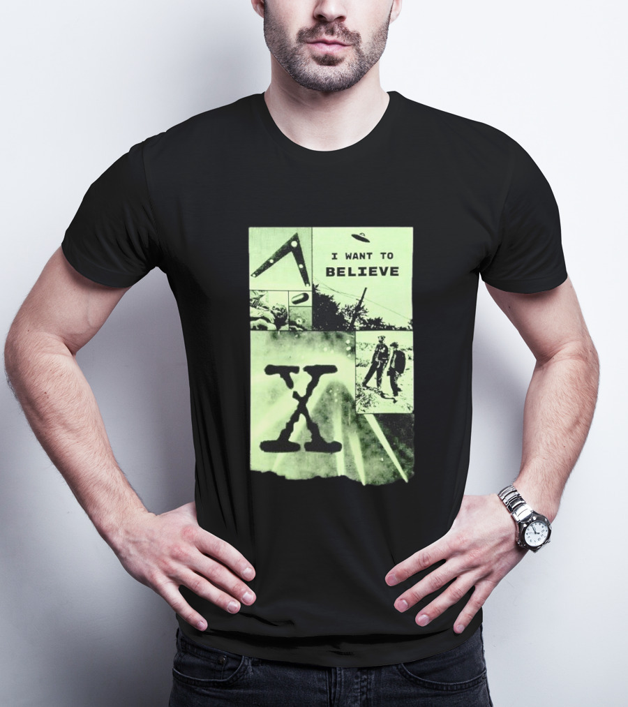 Paranormal I Want To Believe UFO X Files Aliens And Mysteries T-Shirt
