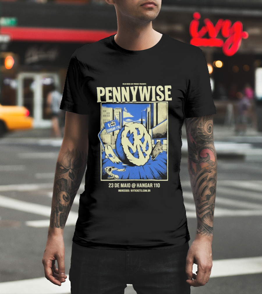 Pennywise We Are One Tour Sao Paulo Brazil Hangar 110 May 23 2026 T-Shirt