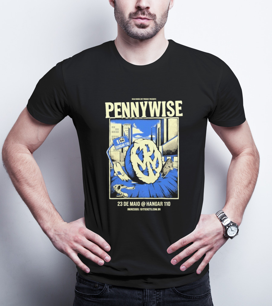 Pennywise We Are One Tour Sao Paulo Brazil Hangar 110 May 23 2026 T-Shirt
