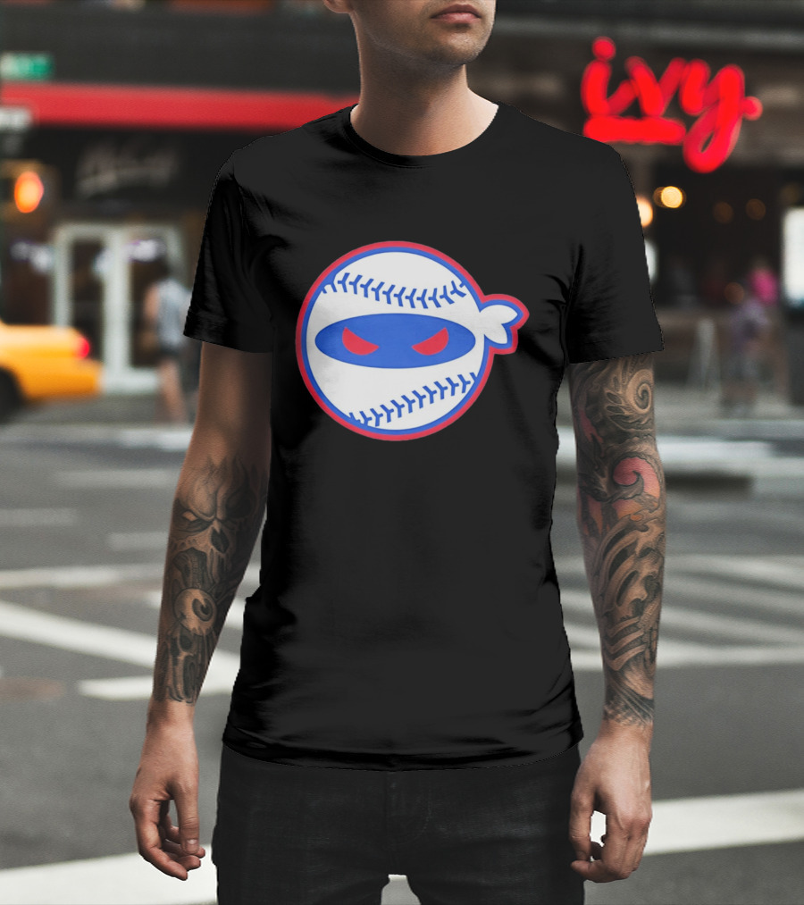 Pitching Ninja Baseball Eyes Atlanta T-Shirt