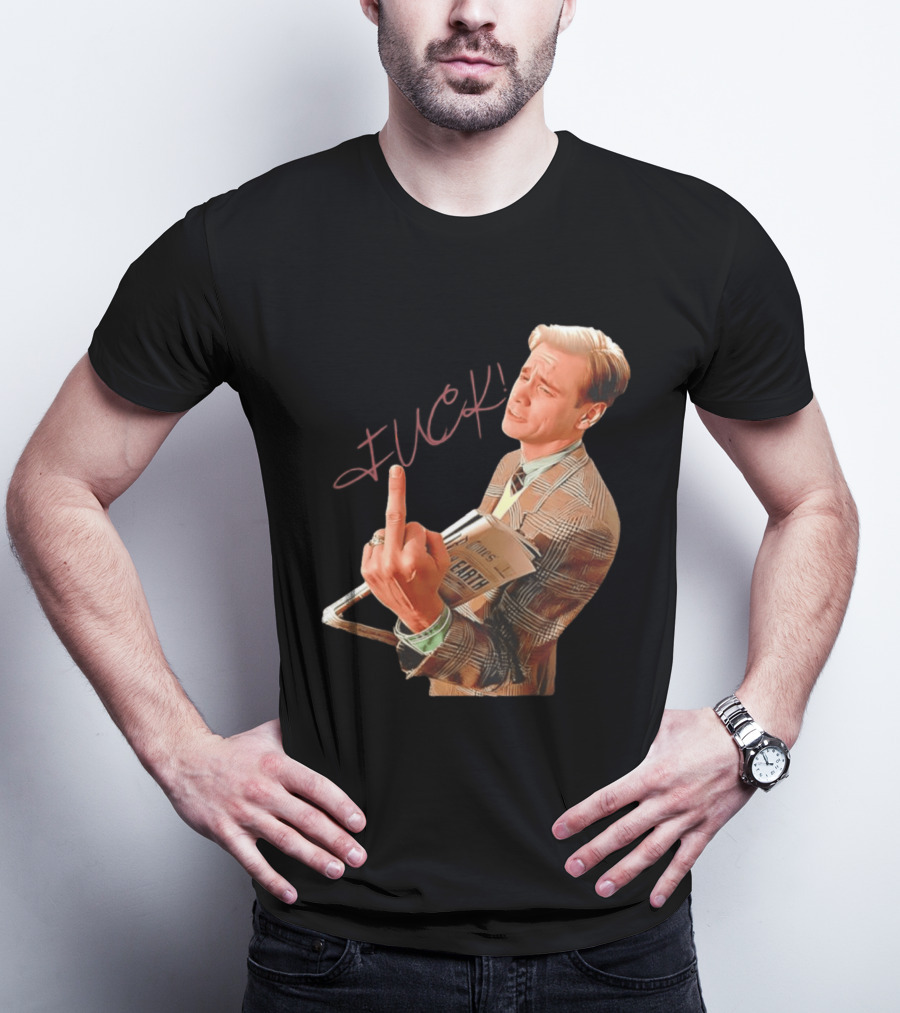 Jim Carrey Truman Show Middle Finger Meme Fuck Scene T-Shirt