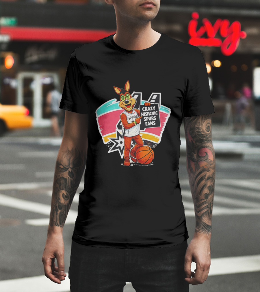 Crazy Hispanic Spurs Fans San Antonio Basketball Spurs T-Shirt
