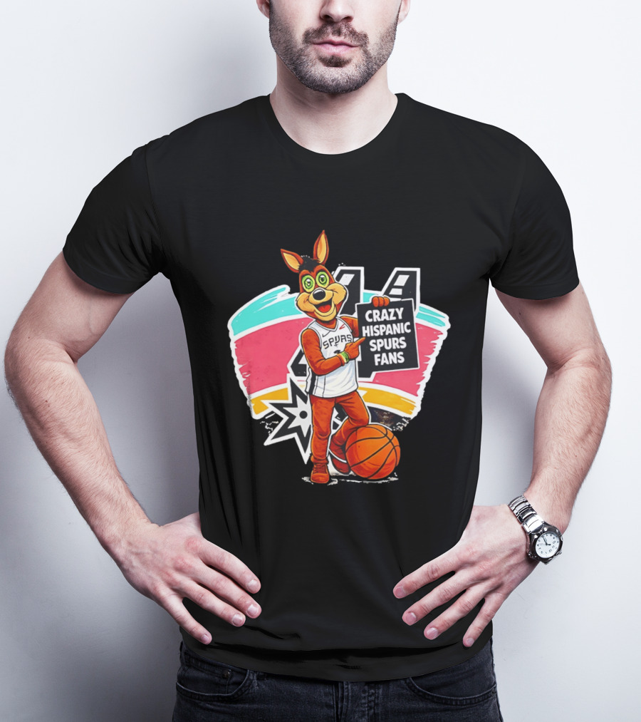 Crazy Hispanic Spurs Fans San Antonio Basketball Spurs T-Shirt