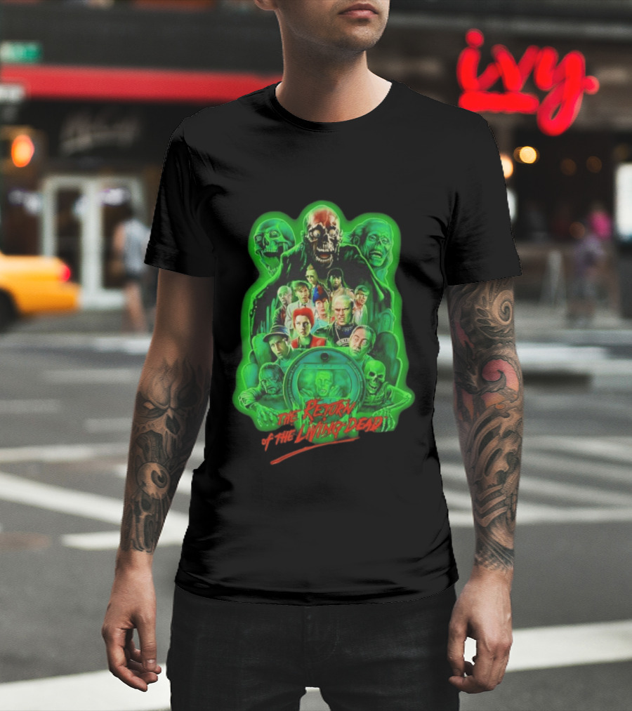 The Return Of The Living Dead 1985 Horror Zombie Movie Characters T-Shirt