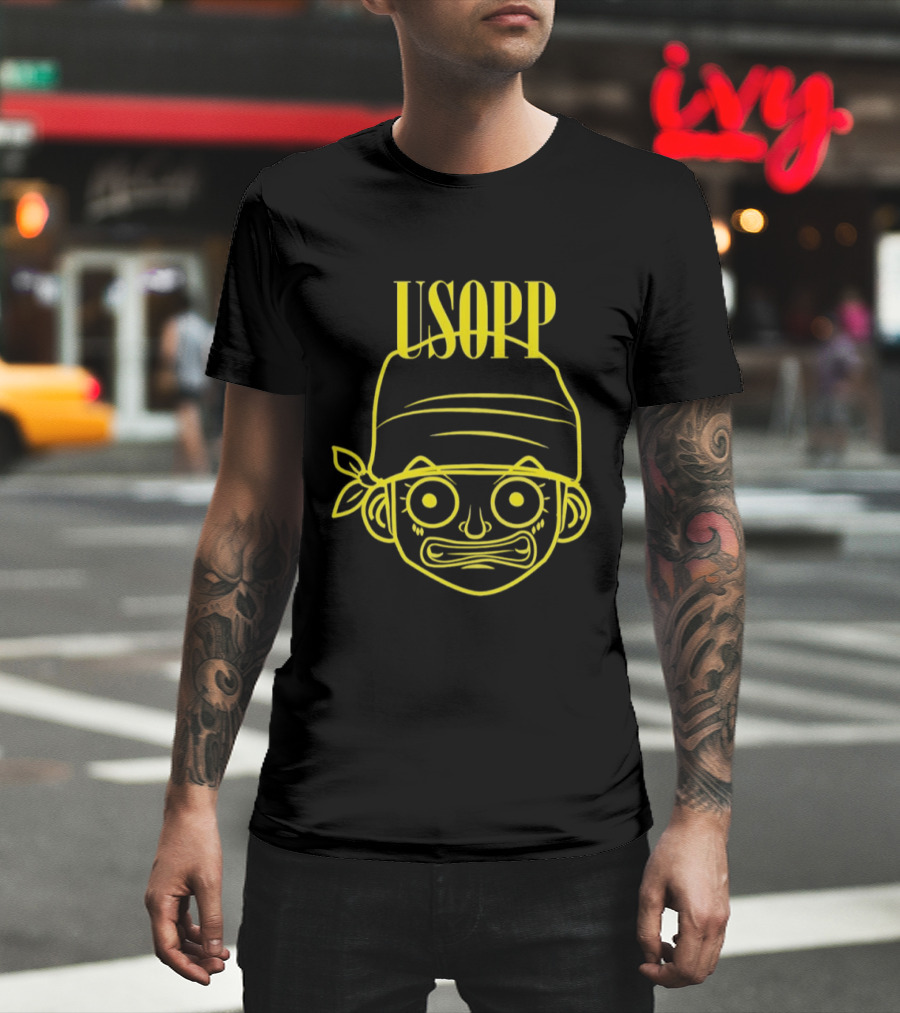Ussop One Piece Straw Hat Crew Bandana Fan T-Shirt