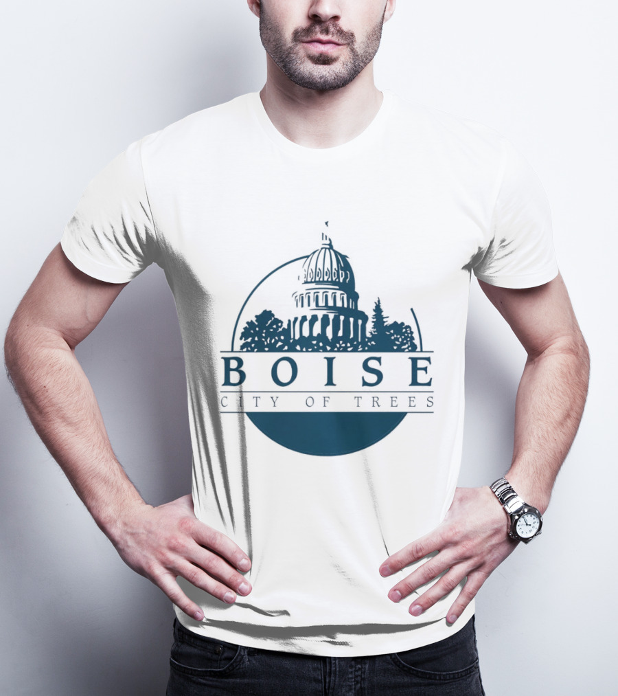 Boise City Of Trees Capitol Building Skyline T-Shirt
