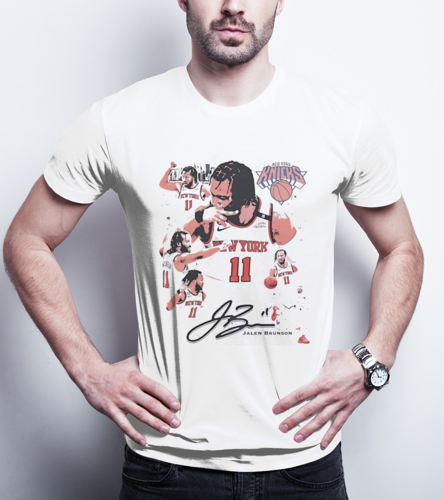 Jalen Brunson New York Knicks 11 NBA Basketball Signature Knicks T-Shirt