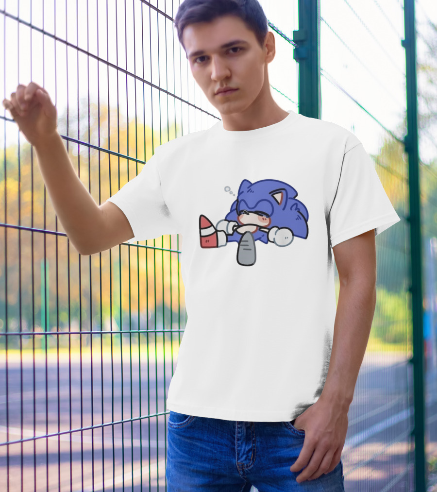 Chibi Sanic The Hedgehog Sleeping Kawaii 2026 T-Shirt