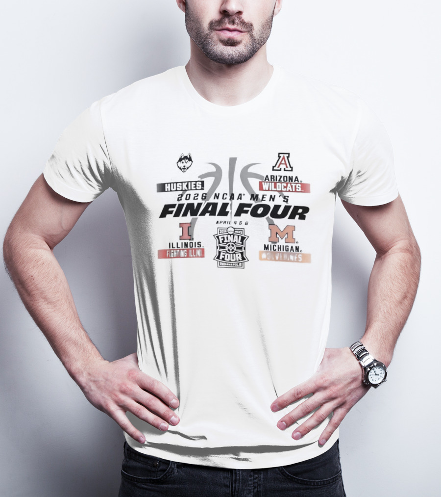 2026 NCAA Final Four March Madness Indiana Michigan College Basketball Tournament T-Shirt