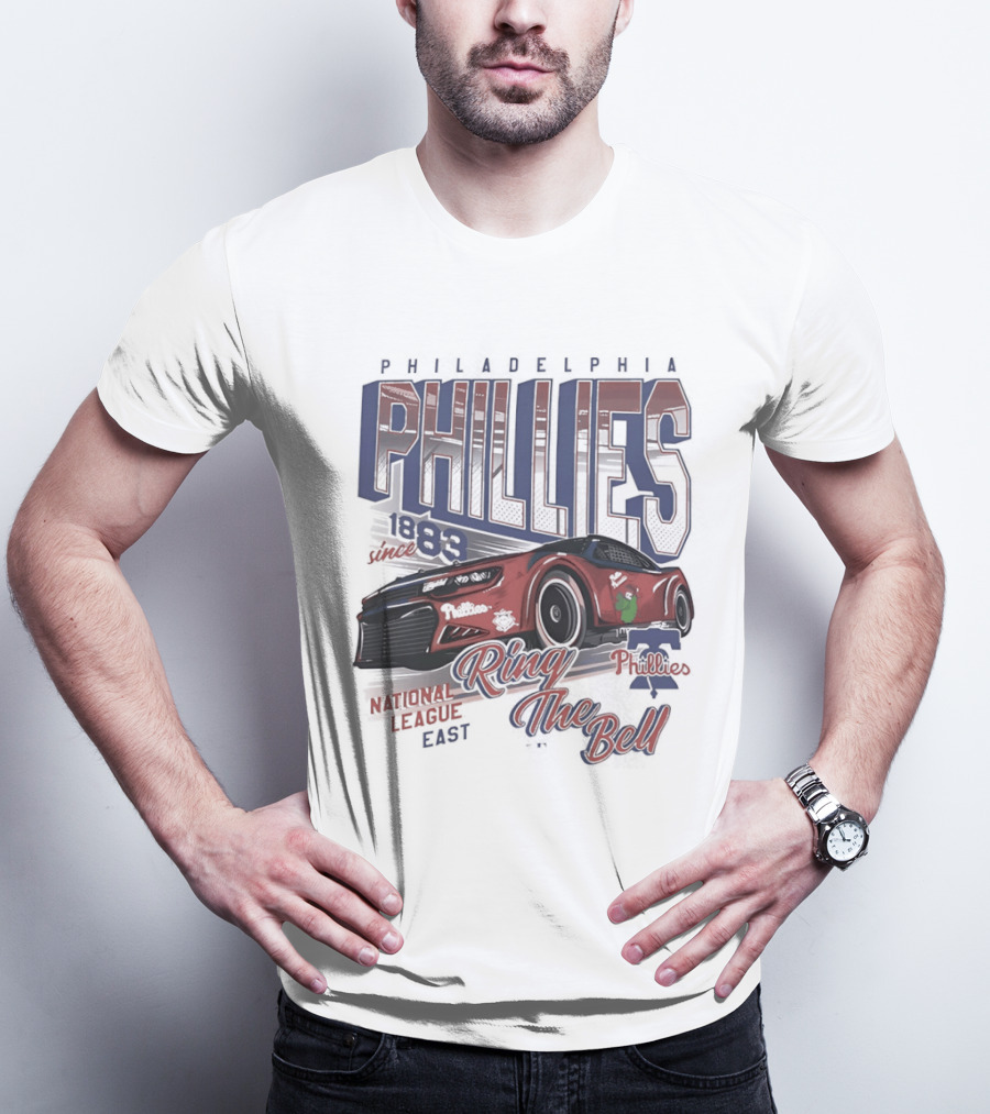 Philadelphia Phillies 1883 Racer Ring The Bell National League East T-Shirt