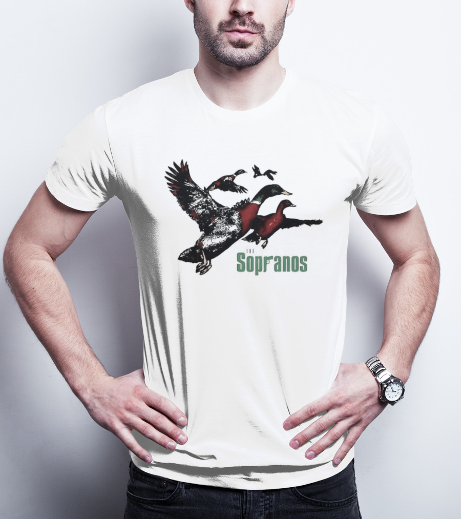 Sopranos Ducks Dr Melfi Depression Mallard Classic TV Series Reference T-Shirt