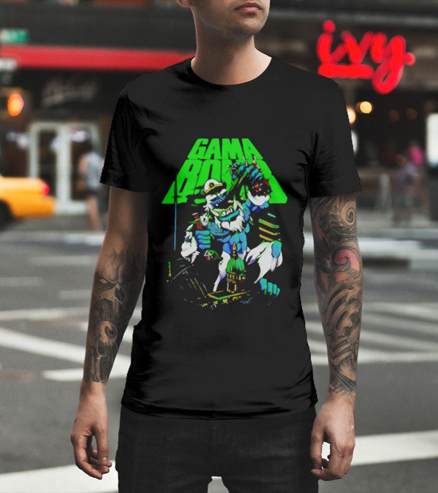 Gama Bomb Drink Up Skeleton Monster Cheers T-Shirt