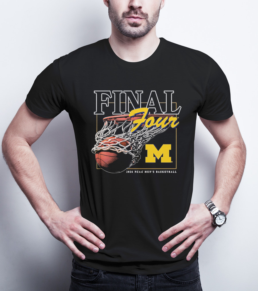 Final Four 2026 Michigan NCAA Men's Basketball March Madness T-Shirt
