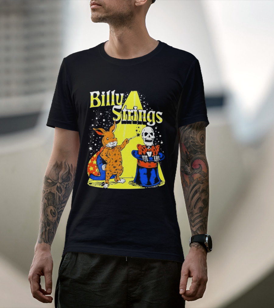 Billy Strings Rabbit Magician Skeleton Star Cape T-Shirt