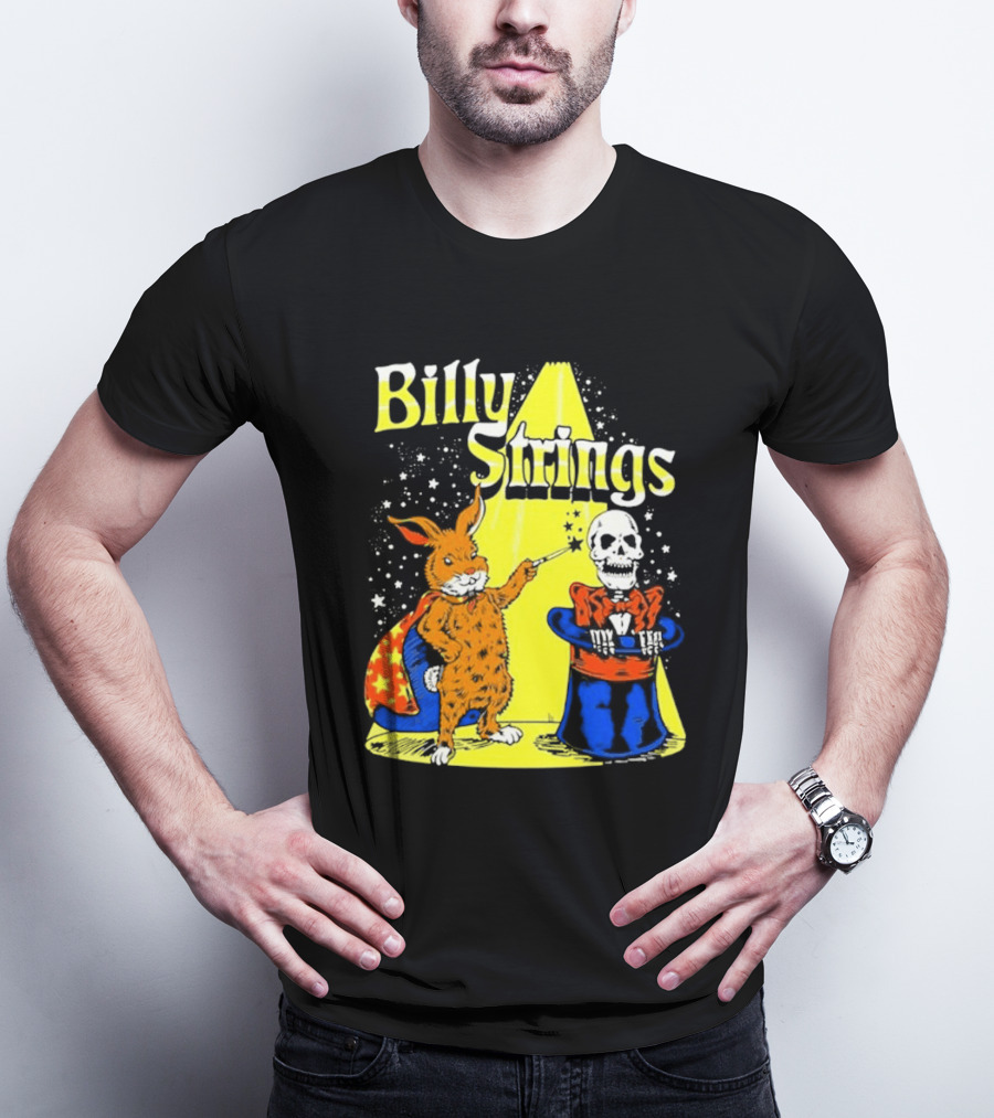 Billy Strings Rabbit Magician Skeleton Star Cape T-Shirt