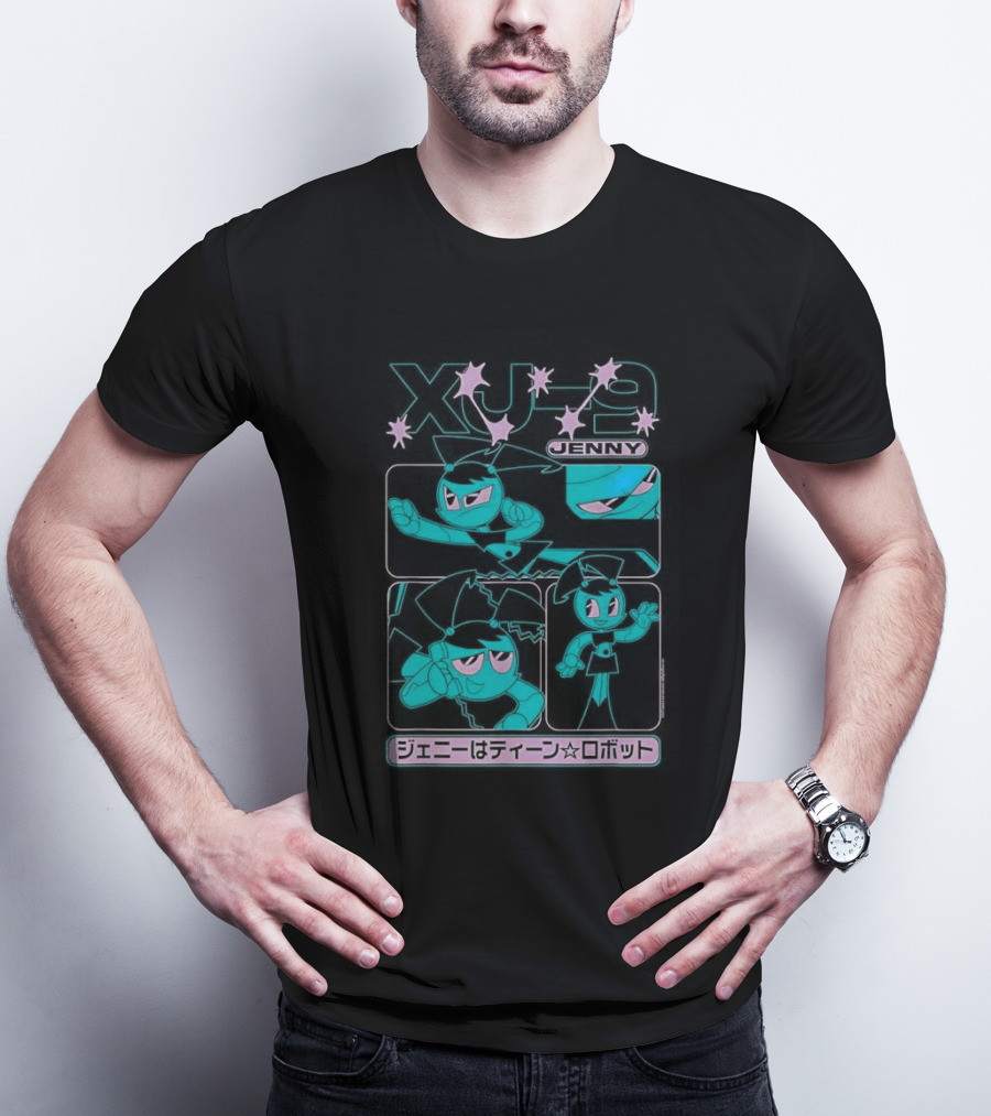 My Life As A Teenage Robot XJ 9 Kanji Retro Cartoon T-Shirt