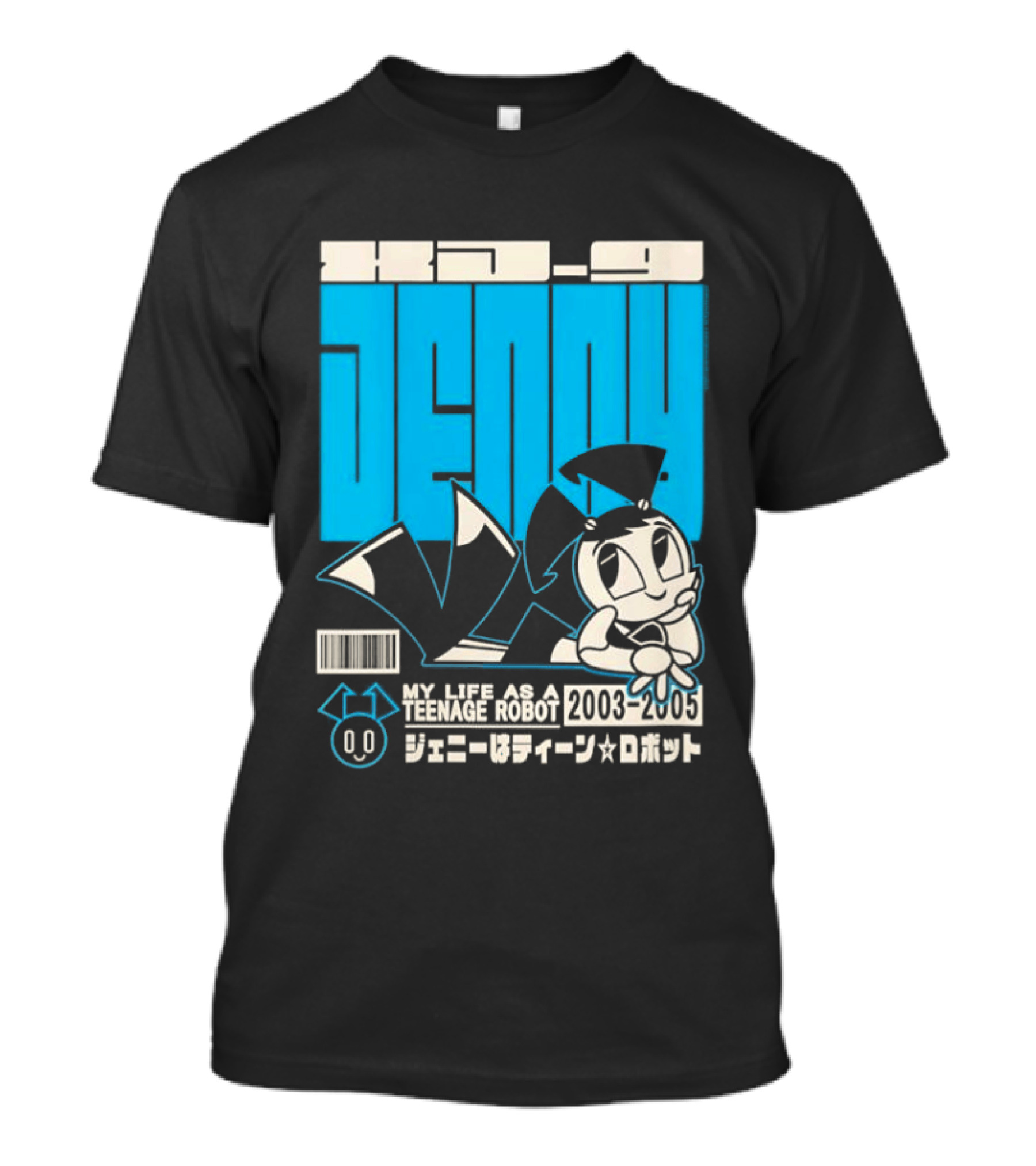 Jenny Kanji My Life As A Teenage Robot 2003 2005 Retro Manga Anime T-Shirt