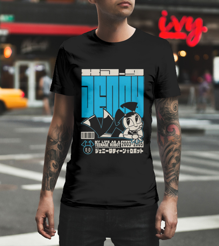 Jenny Kanji My Life As A Teenage Robot 2003 2005 Retro Manga Anime T-Shirt