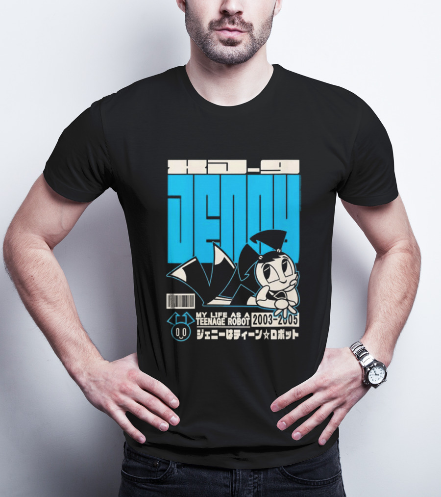 Jenny Kanji My Life As A Teenage Robot 2003 2005 Retro Manga Anime T-Shirt
