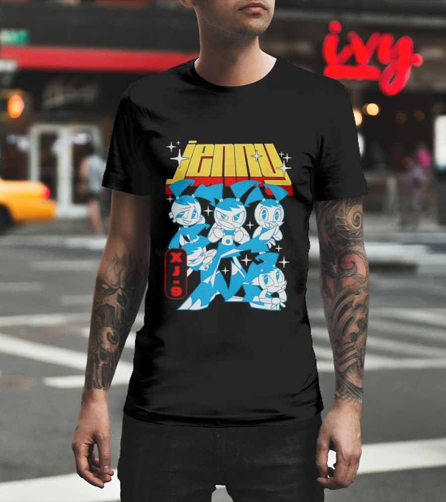 Jenny XJ 9 My Life As A Teenage Robot Blue Transformation T-Shirt
