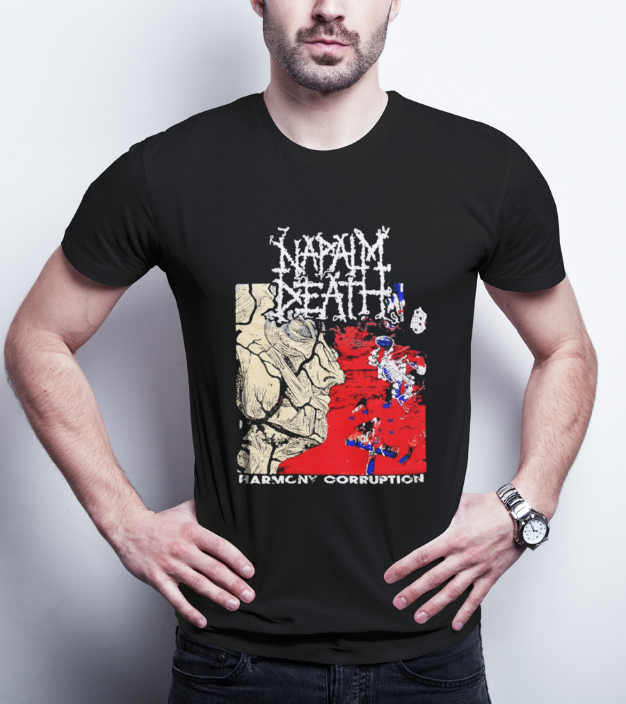 Napalm Death Harmony Corruption Abstract T-Shirt