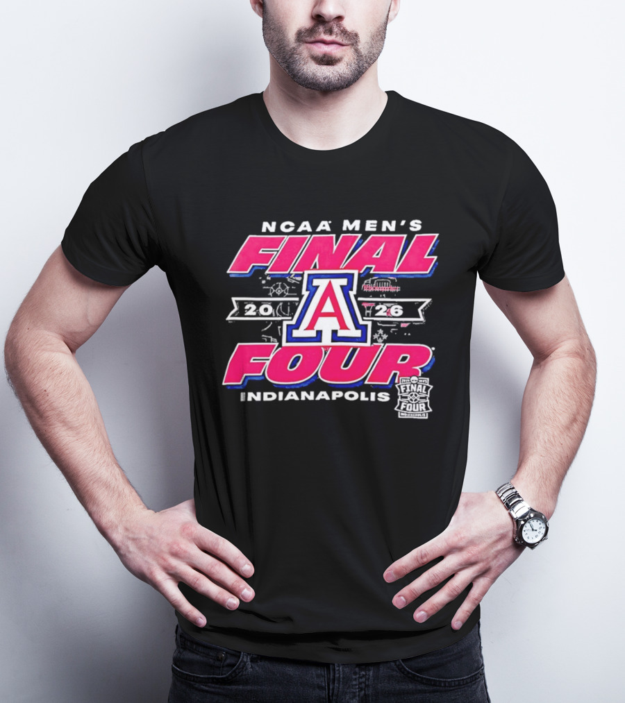 NCAA Men's Final Four Arizona Wildcats Indianapolis 2026 T-Shirt