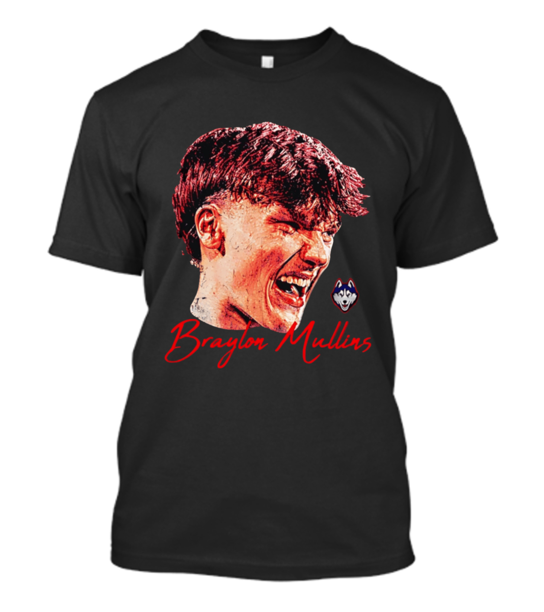 Braylon Mullins UConn Huskies Basketball NCAA Gameface T-Shirt