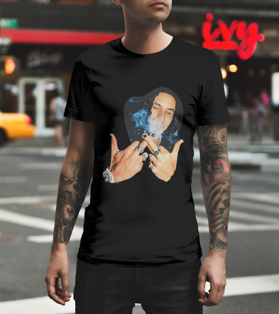 Brazil Matue Smoking Cigarette With Rings And Smoke T-Shirt
