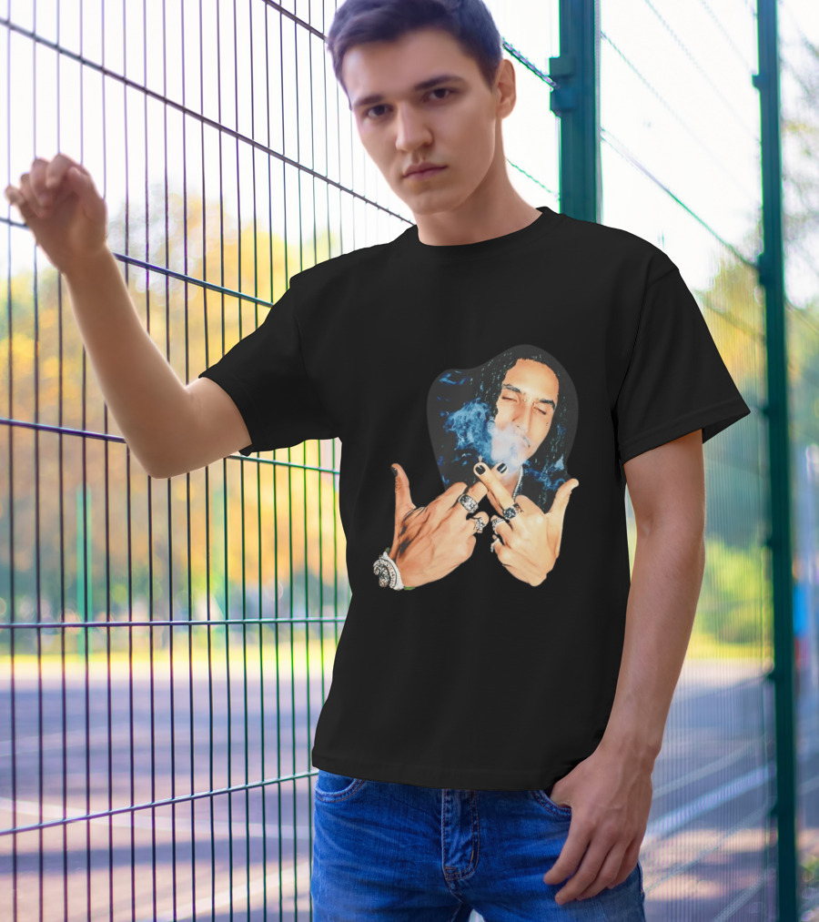 Brazil Matue Smoking Cigarette With Rings And Smoke T-Shirt
