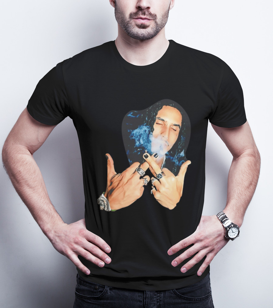 Brazil Matue Smoking Cigarette With Rings And Smoke T-Shirt
