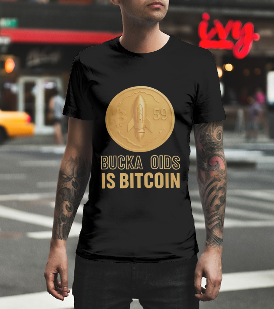 Buckazoids Bitcoin Rocket Coin B 59 T-Shirt