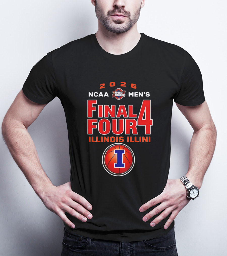 2026 NCAA Men's Final Four Illinois Illini March Madness T-Shirt