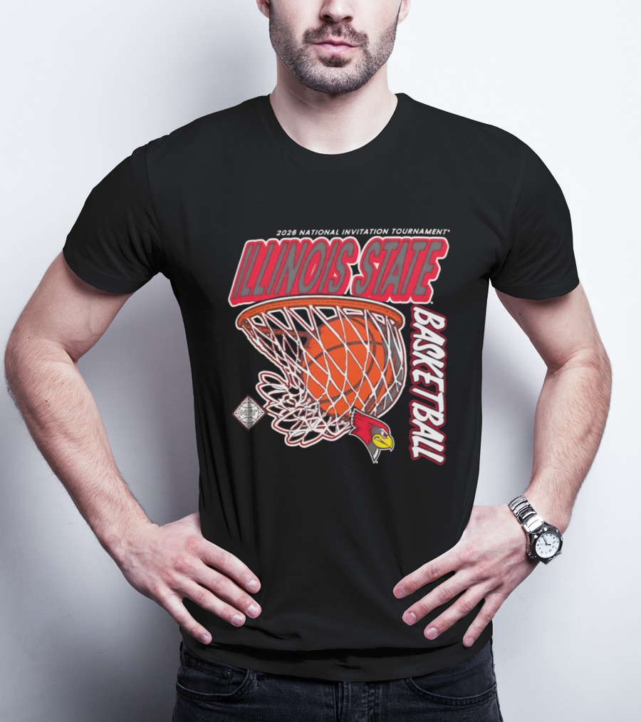 Illinois State Redbirds 2026 National Invitation Tournament Basketball T-Shirt