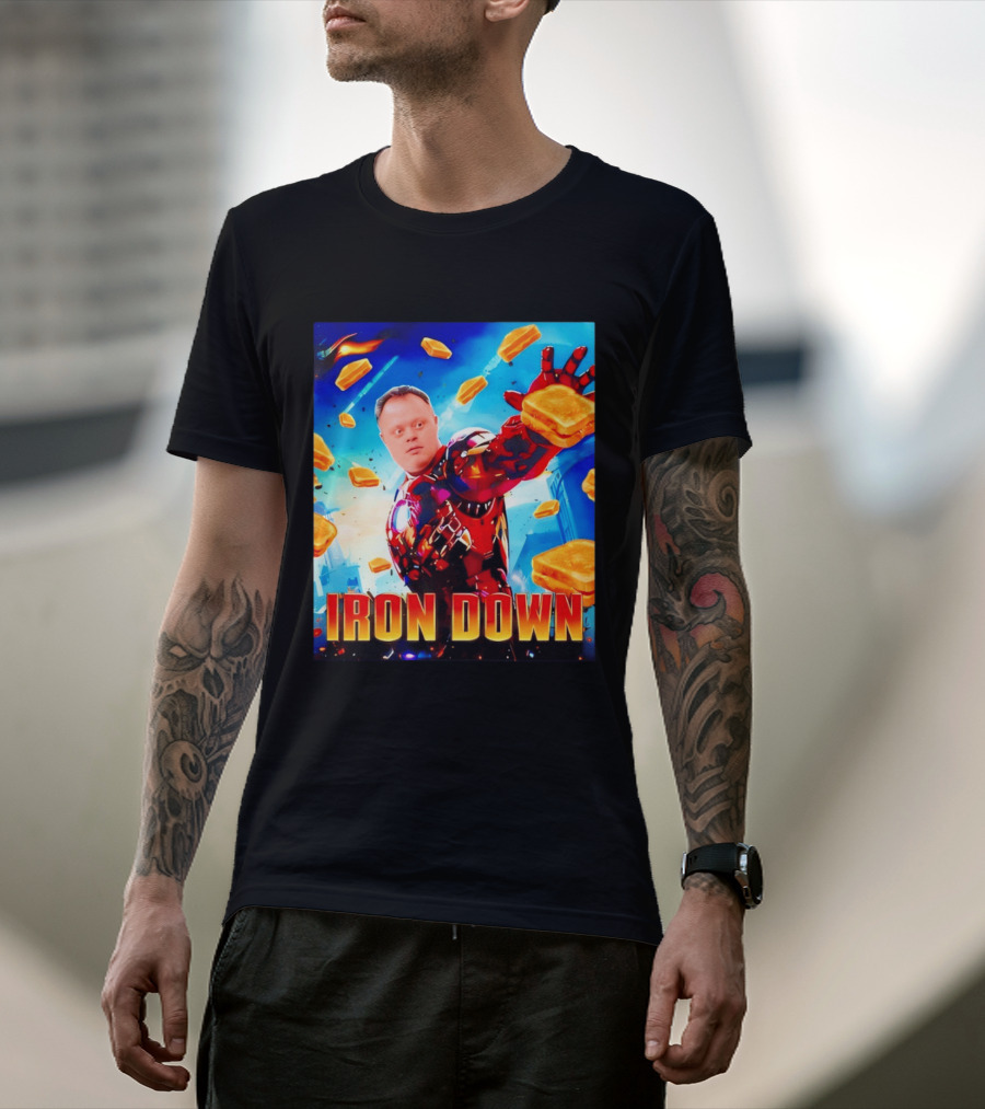 Iron Down Meme Toasted Hero Explosion T-Shirt