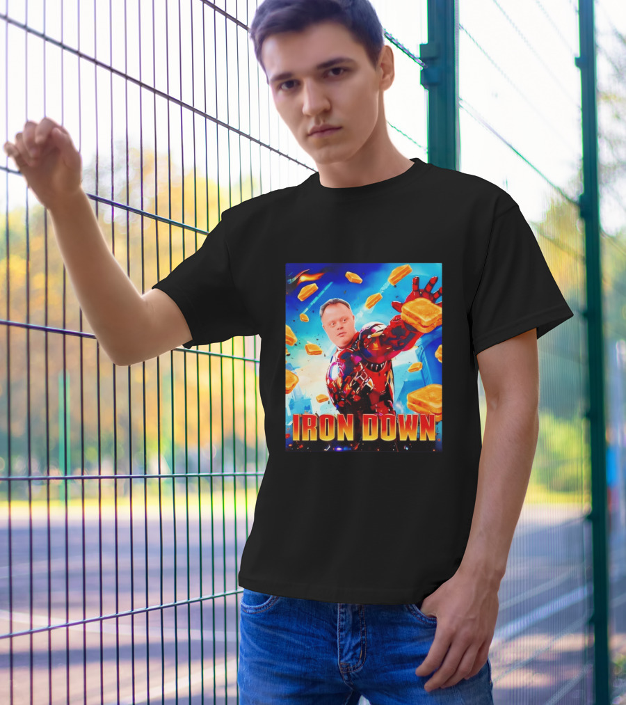 Iron Down Meme Toasted Hero Explosion T-Shirt