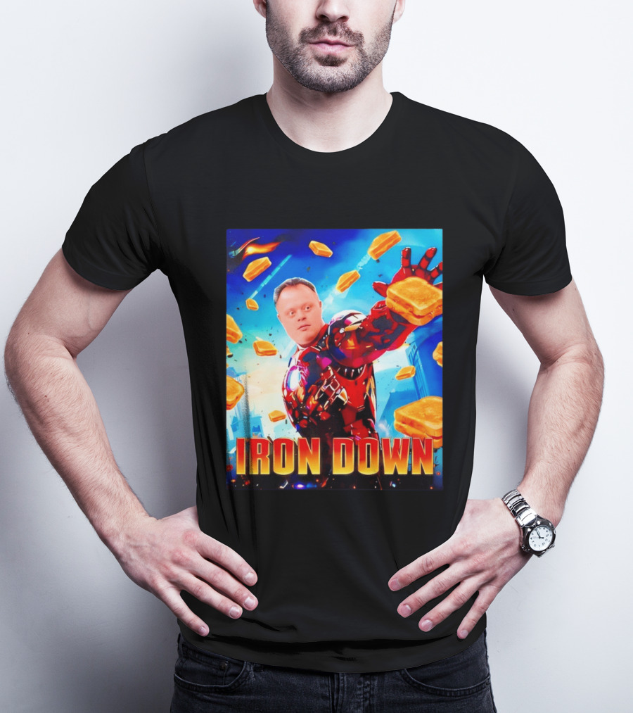 Iron Down Meme Toasted Hero Explosion T-Shirt