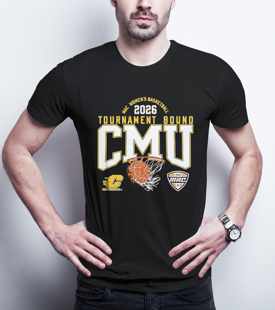 MAC Women's Basketball 2026 Tournament Bound CMU T-Shirt