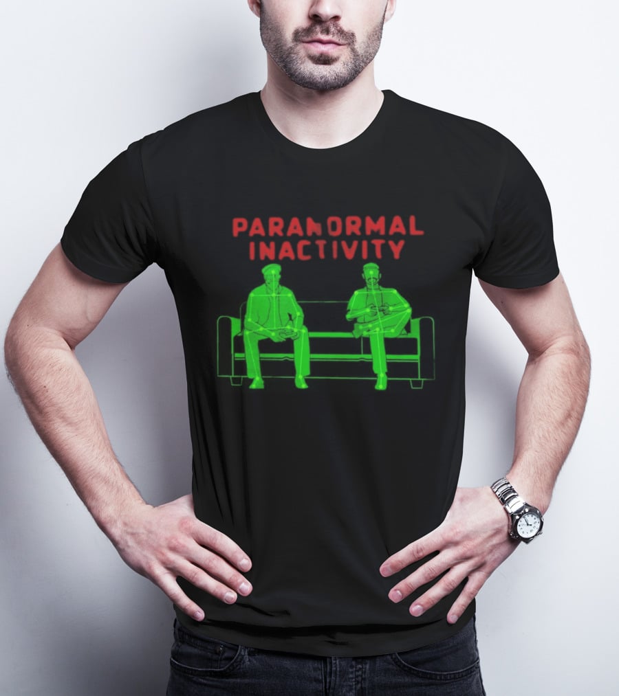 Paranormal Inactivity Ghostly Figures On Bench T-Shirt