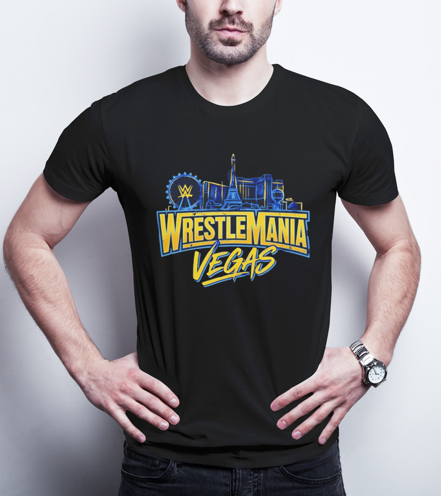 Cody Rhodes WrestleMania Las Vegas WWE Skyline 42 T-Shirt