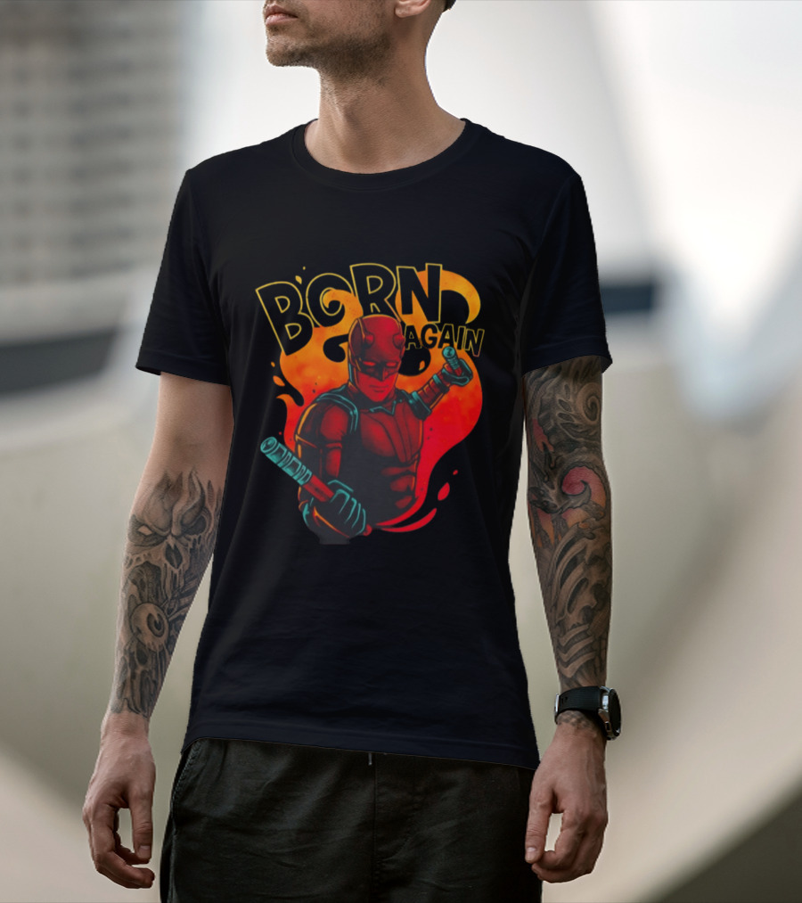 Born Again Daredevil Fiery Resurrection T-Shirt