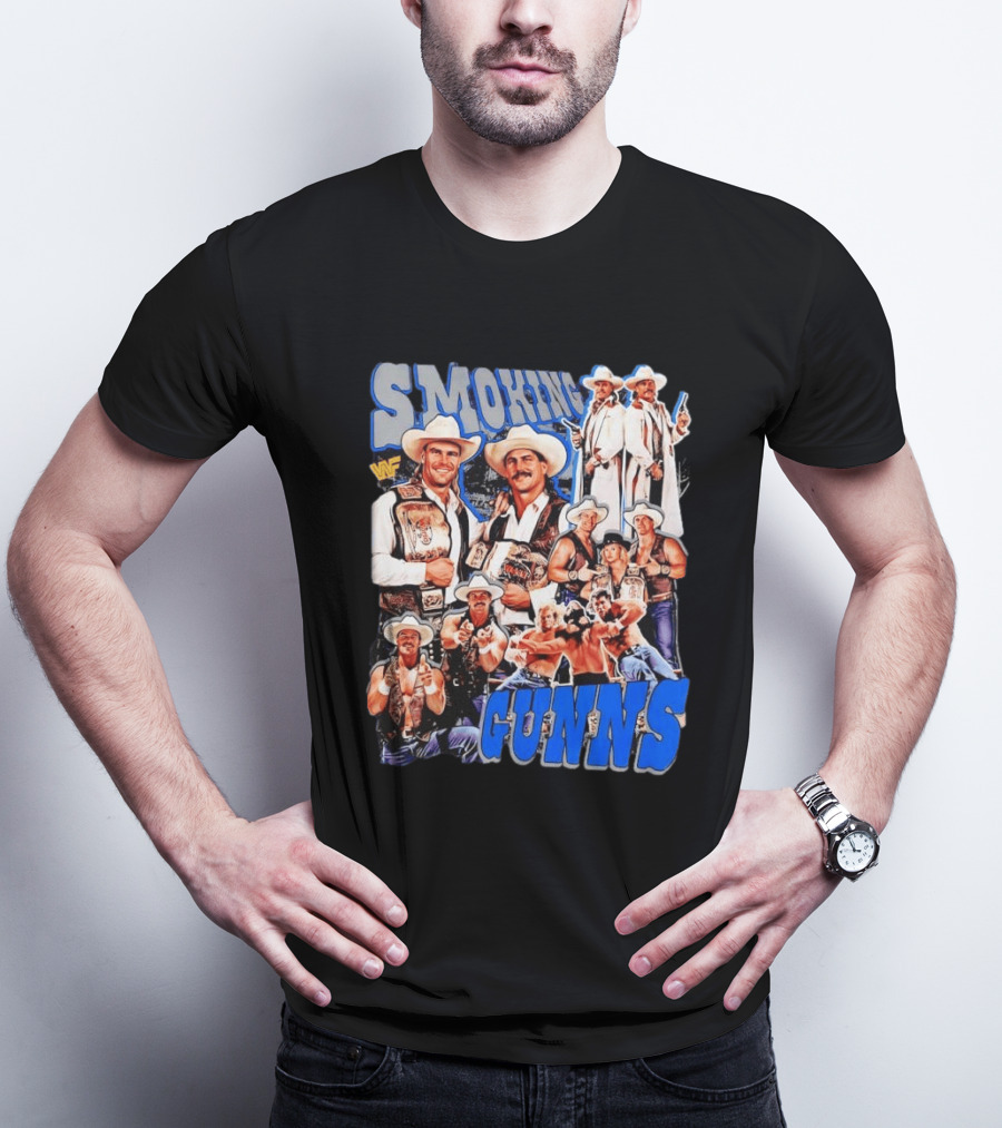 Smoking Guns Bart Gunn And Billy Gunn WWF Cowboys Champions T-Shirt