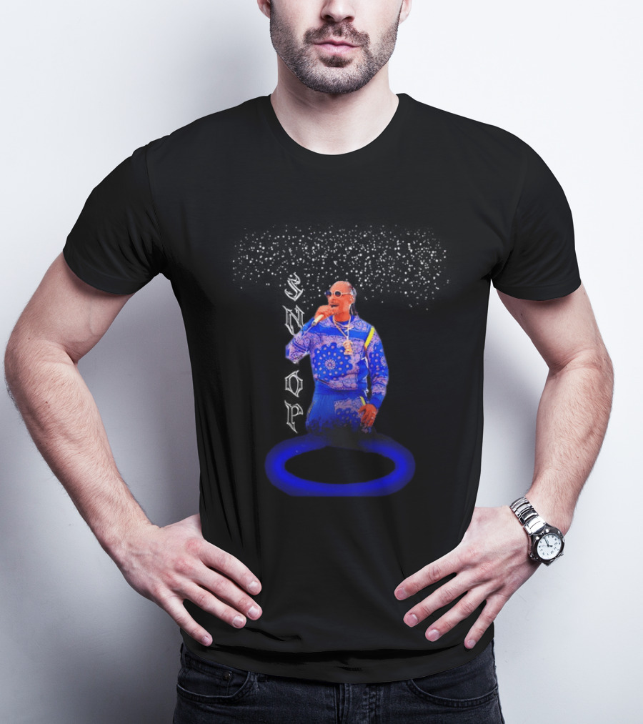 Snoop Dogg Blue Bandana Style Tracksuit Outfit T-Shirt