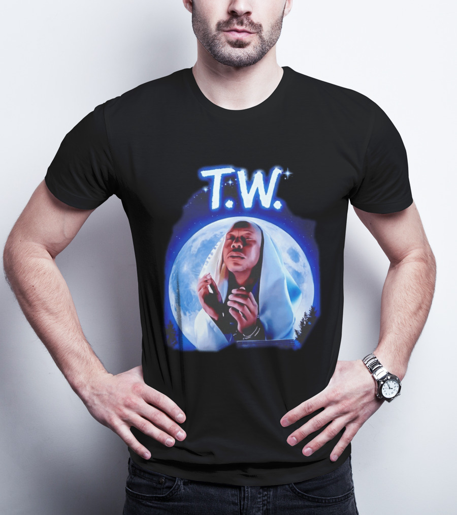 T.W. Moonlight Prayer Imagery Celestial T-Shirt