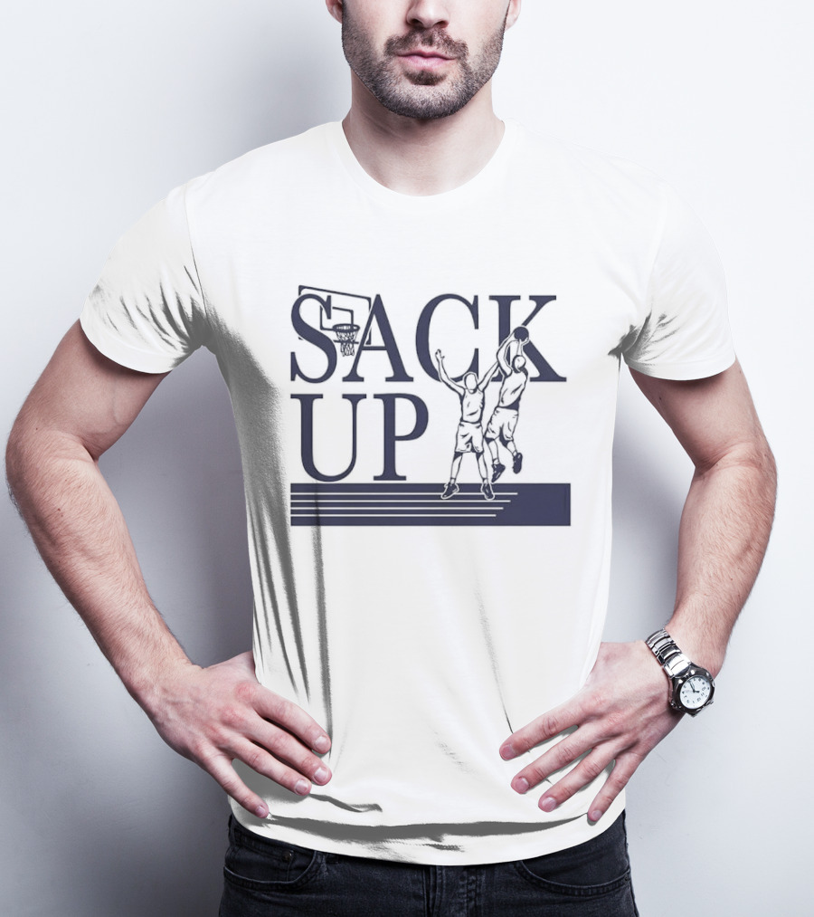 Sack Up Basketball Jumpers Dunking Hoop T-Shirt